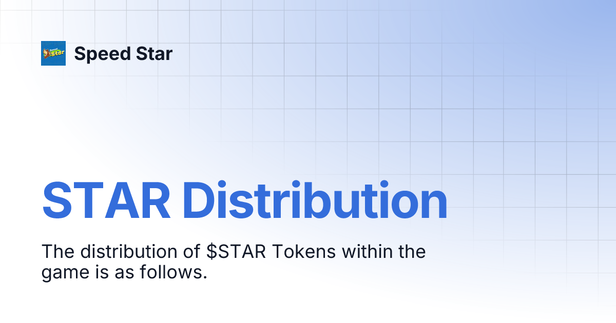 STAR Distribution | Speed Star